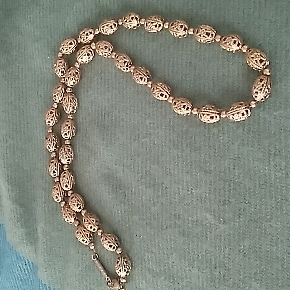 Napier | Jewelry | Vintage Napier Filigree Beaded Necklace | Poshmark